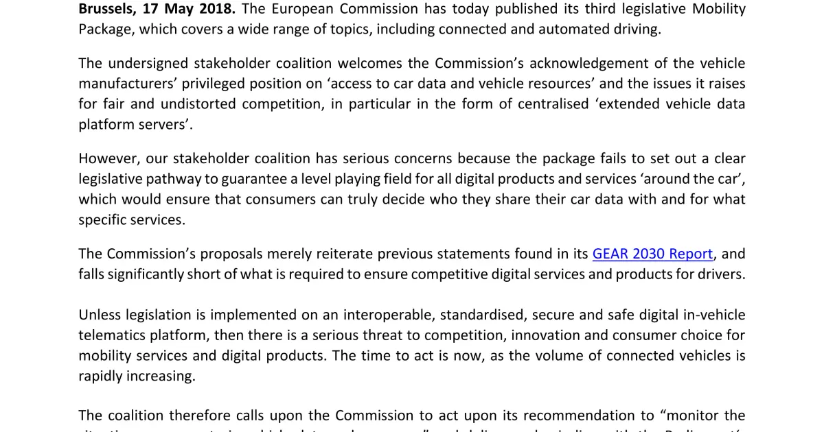 EC Mobility Package | Figiefa